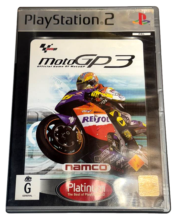MotoGP3 Moto GP3 PS2 PAL *Complete* Platinum (Preowned)