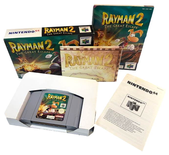 Rayman 2 Nintendo 64 N64 Boxed PAL *Complete with Map* (Preowned)