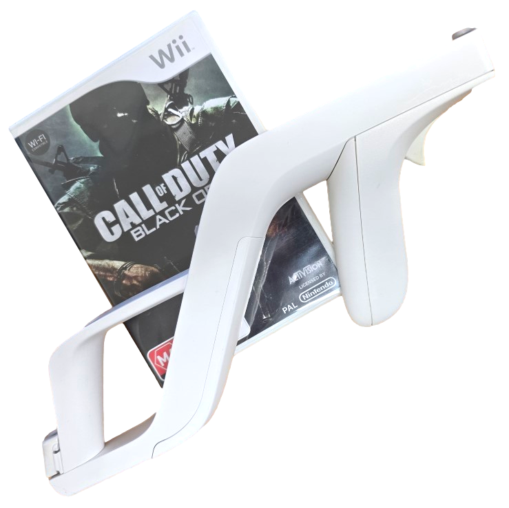 Call Of Duty Black Ops And Genuine Nintendo Zapper Gun Wii PAL *Comple