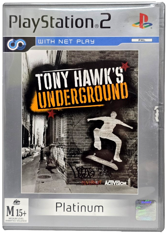 Tony Hawk's Underground Sony PS2 (Platinum) PAL *Complete* PlayStation