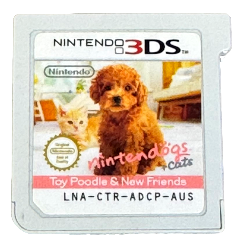 Nintendogs and Cats Toy Poodle Nintendo 3DS 2DS Game *Cartridge Only*
