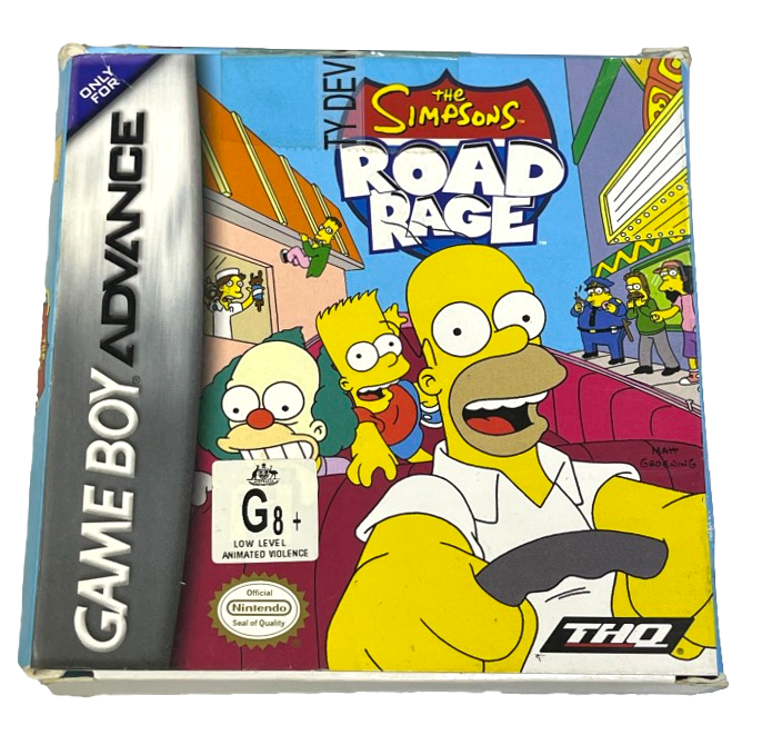 The Simpsons Road Rage Nintendo Gameboy Advance GBA *Complete* Boxed