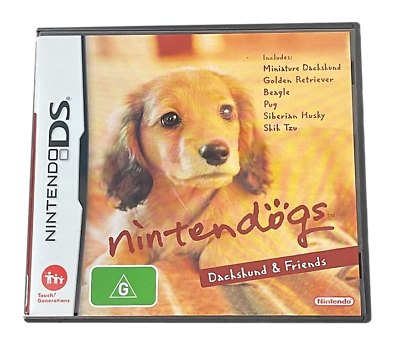 Nintendogs Dachshund and Friends Nintendo DS Game *No Manual* (Pre-Own