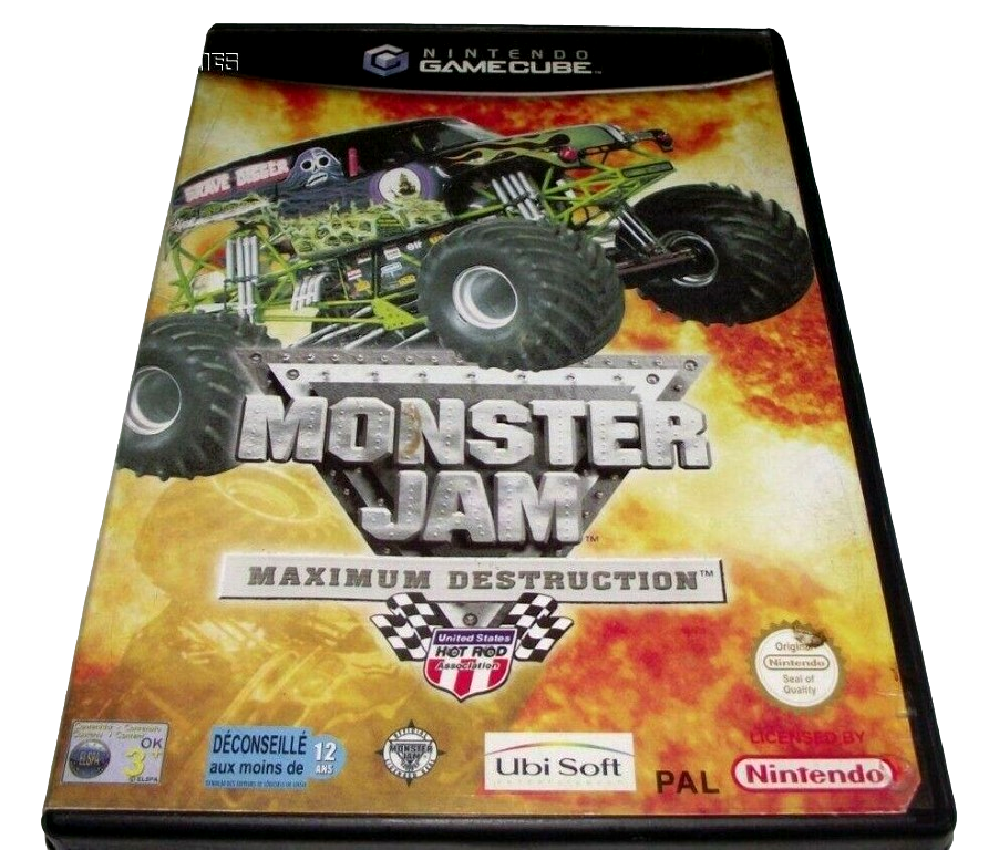Monster Jam Maximum Destruction Nintendo Gamecube PAL *No Manual* (Pre