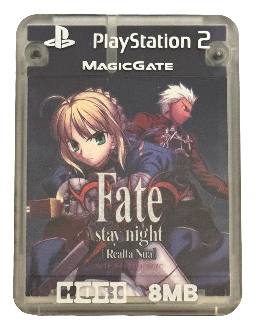 Fate Stay Night Hori Magic Gate PS2 Memory Card PlayStation 2 (Preowne