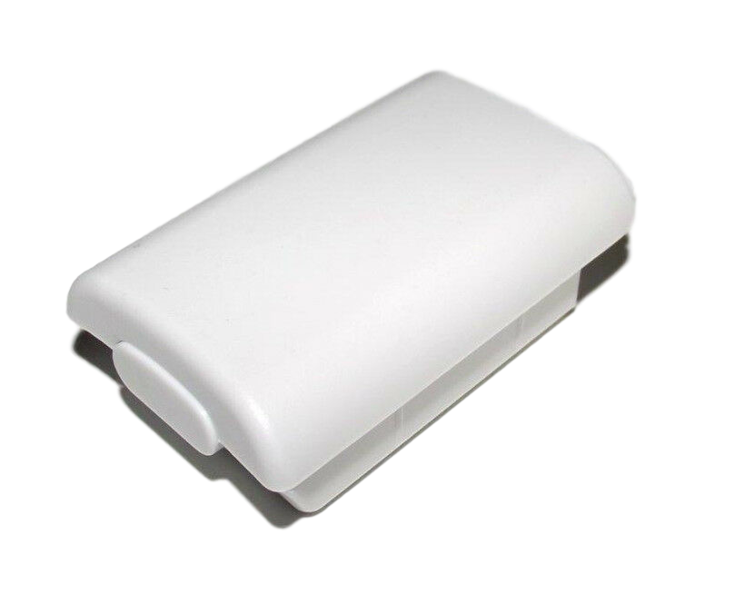 White Microsoft Xbox 360 Remote Controller Battery Cover Clip Case AA